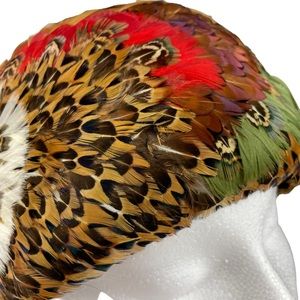 Vintage | Accessories | Stunning Colorful Pheasant Feather Womans ...